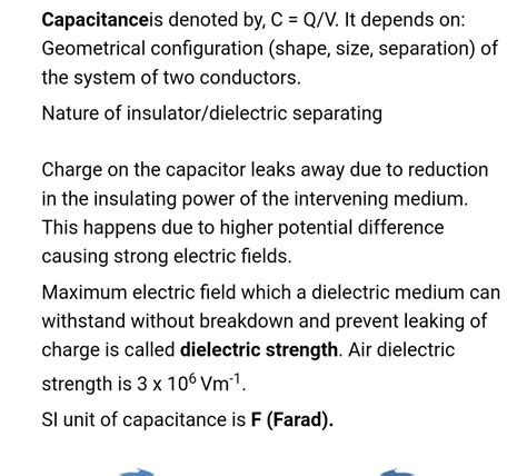 Capacitance Of A Capacitor Physics Assignment Teachmint