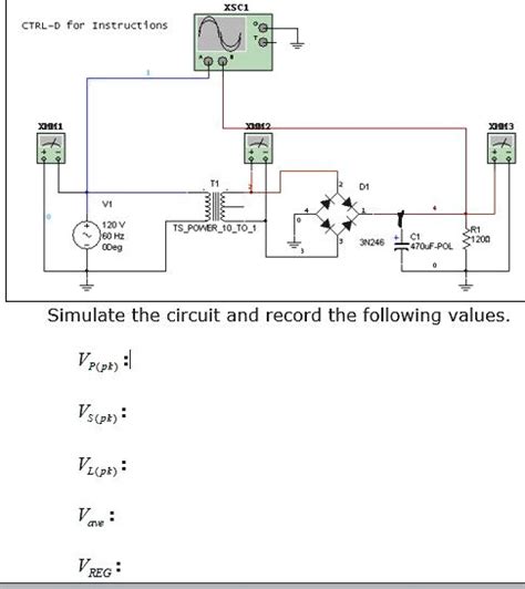 XSC1 CTRL D For Instructions X1111 V1 120 V 60 Hz 0Deg 1 T1 Mmm X11012 TSPOWER10TO1 D1 X1013 C1