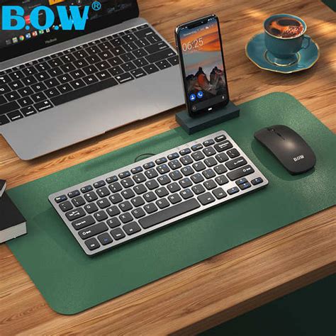 Keyboard Wireless Wireless Keyboard Bow Hangshi Notebook Papan Kekunci Dan Tetikus Bluetooth