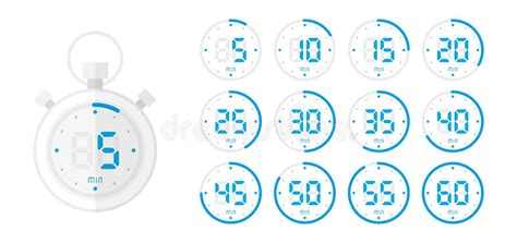 Timer Clock And Stopwatch Countdown Timer Symbol Icon Label Cooking Symbols Stock Vector