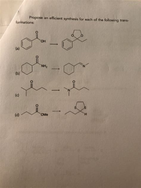 Solved Propose an efficient synthesis for each of the | Chegg.com