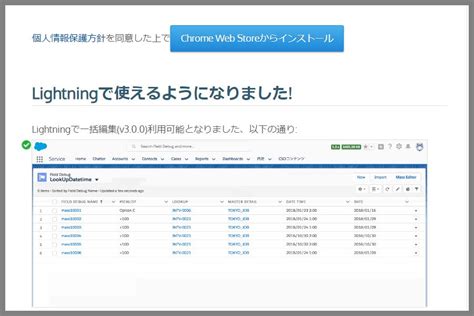 Salesforce Mass Editorを使ってexcelライクなデータ編集を実現（） セールスフォース標準化推進ラボ