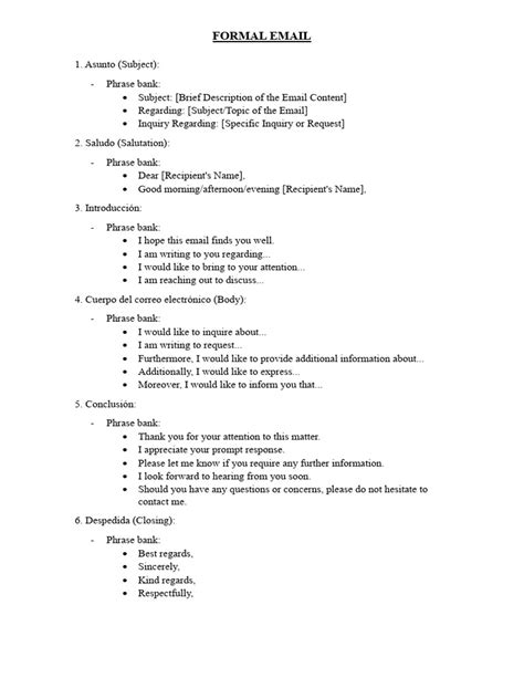 Formal Email Pdf