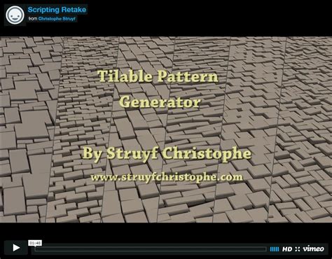 Tileable Pattern Generator 3ds Max — Polycount