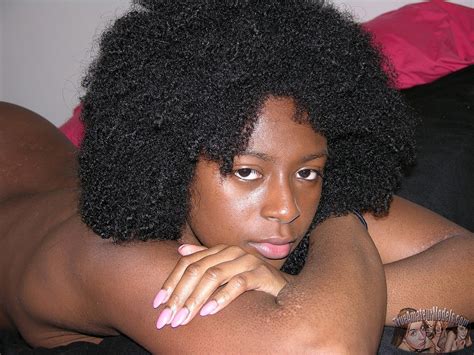 Black Girl Kit K Sports An Afro While Making Her Nude Modelling Debut