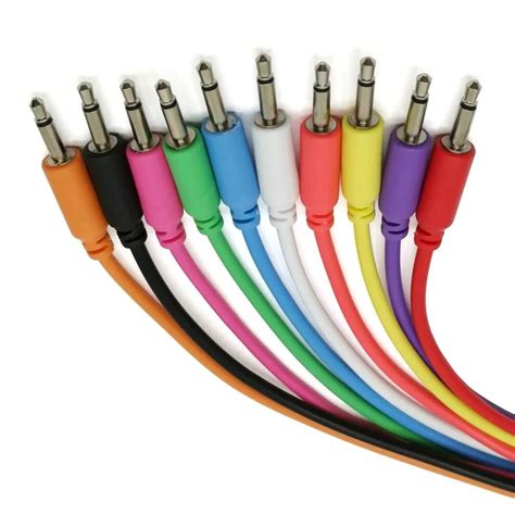 Eurorack Mono Patch Modular Cables Ts 3 5mm 1 8 Patch Synth