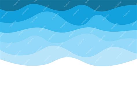 Premium Vector Abstract Water Wave Design Background