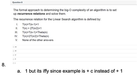 Solved Analysis Of Algorithms I DON T KNOW IF THAT IS THE Chegg