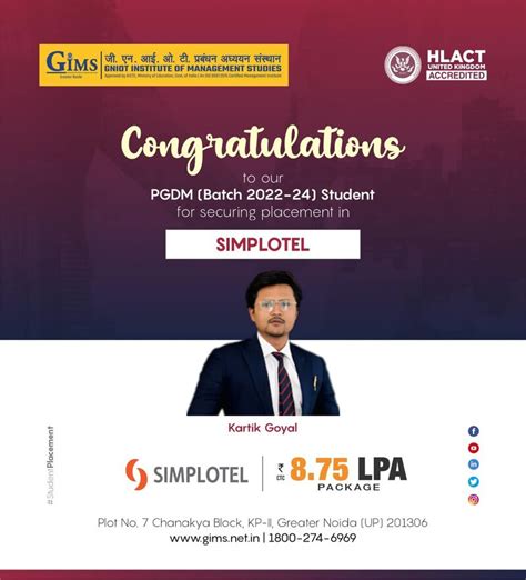 dr nishant kumar singh on linkedin placementsuccess gniotpgdm