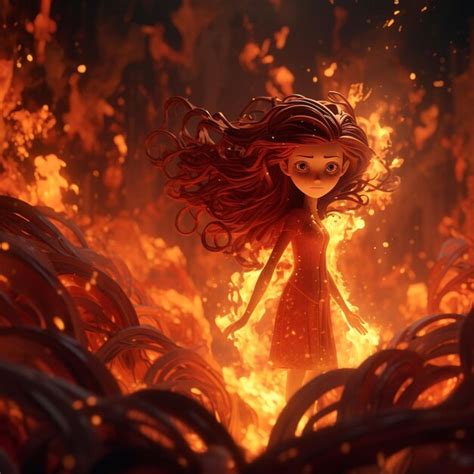 Premium Ai Image The Fire Animation