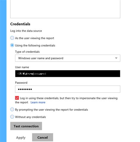 Data Source Credentials Double Hop Sa Role Microsoft Qanda