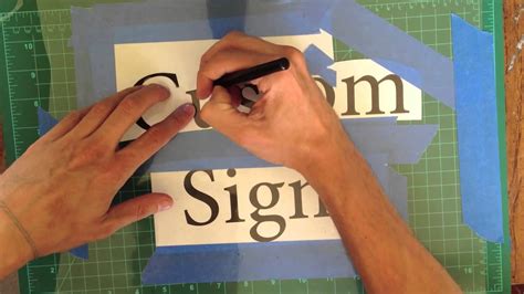 Diy How To Make A Stencil And Paint Custom Signs Youtube
