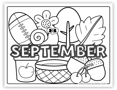 September Coloring Pages Free Pdf Printables September Coloring