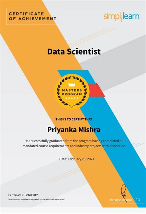 Priyanka Jha On Linkedin Simplilearn Datascientist Coursecompleted Ibm