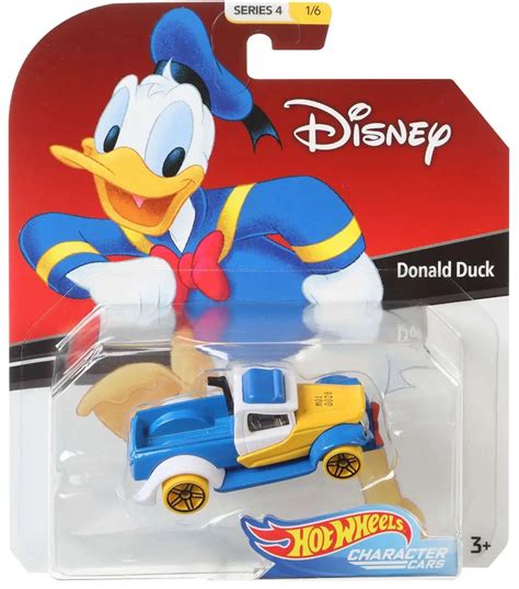 Disney Hot Wheels Character Cars Series 4 Donald Duck Die Cast Car 16