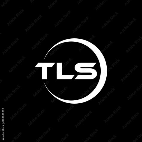 Tls Letter Logo Design With Black Background In Illustrator Cube Logo