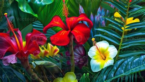 Beautiful Tropical Rainforest Flowers