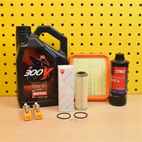 Ducati Panigale V2 Kit Original Filtro De Aceite Aire Ngk Motul 300v