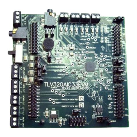 Texas Instruments TLV320AIC33EVM Manuals ManualsLib