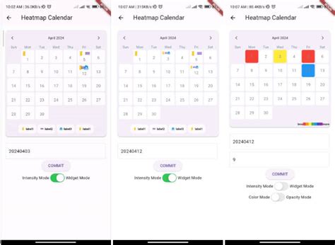 A Heatmap Calendar Built With Flutter
