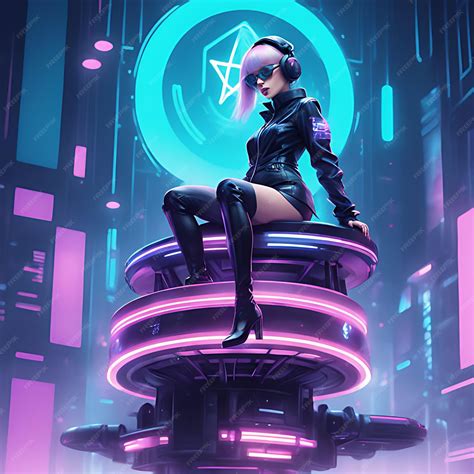 Premium Photo Sexy And Cyberpunk Girl