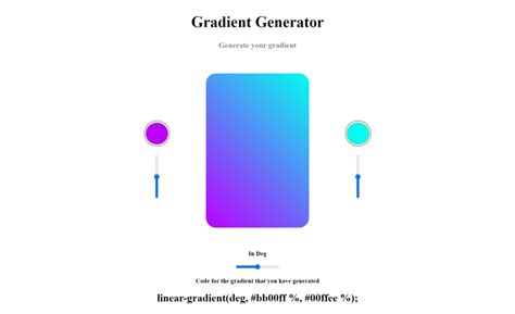 How To Code A Simple Linear Gradient Generator Using Reactjs Dev Community