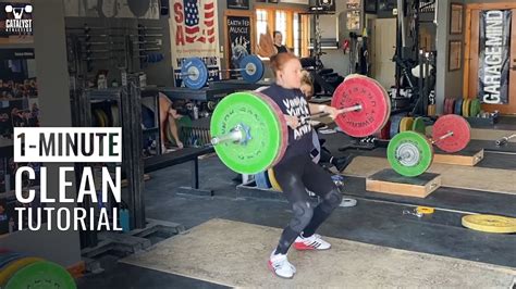 1 Minute Clean Tutorial Olympic Weightlifting Technique Youtube