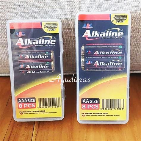 Jual Battery Abc Alkaline Aa Aaa Isi With Case Baterai Dlm Kemasan Box Plastik Shopee