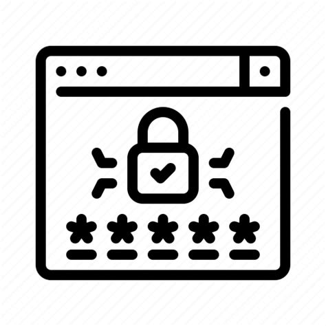 Password Privacy Security Padlock Login Account Website Icon