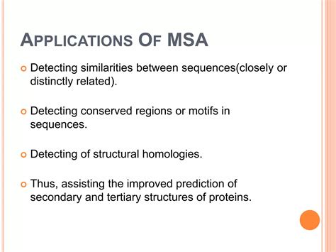 Multiple Sequence Alignment Pptx Genetics Science