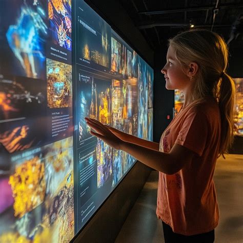 Interactive Museum Exhibit With Touchless And Gesturebased Information Access Premium Ai