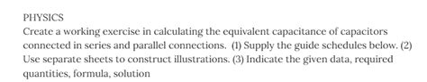 solved physics create a working exercise in calculating the