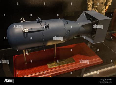 Model Of Little Boy Bomb Dropped On Hiroshima On 6th August 1945