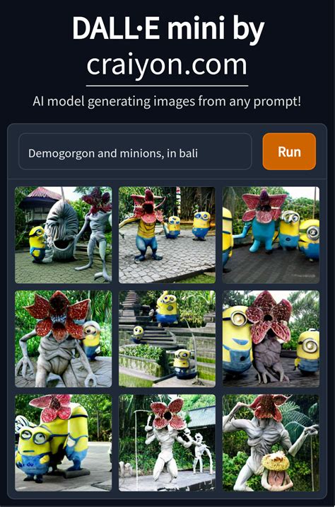 Demogorgon And Minions In Bali R Weirddalle