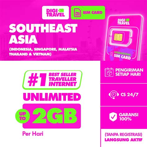 Jual Sim Card Singapore Malaysia Unlimited Data Internet Simcard
