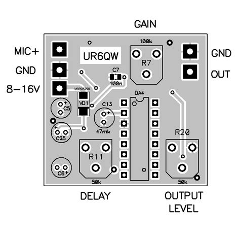 Microphone Echo Circuit Diagram
