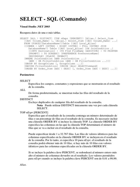 sql visual foxpro 9 descargar gratis pdf sql tabla base de datos