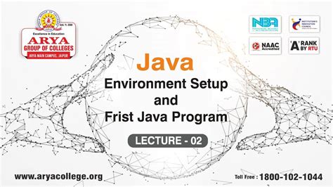 Aiet Java Lecture 02 Java Environment Setup And Frist Java Program Youtube