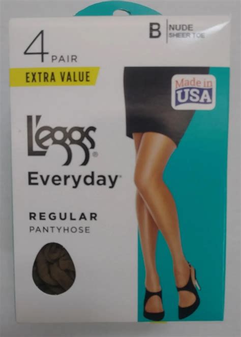 Reseller Bundle Leggs Everyday Regular Pantyhose 4 Pairs Nude 1 B
