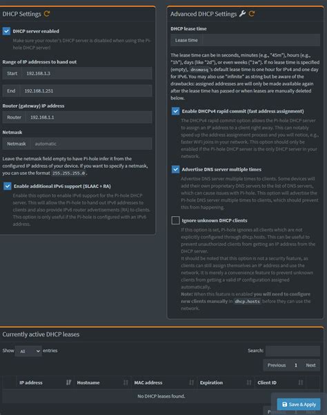 Help Configuring Dhcp Help Pi Hole Userspace