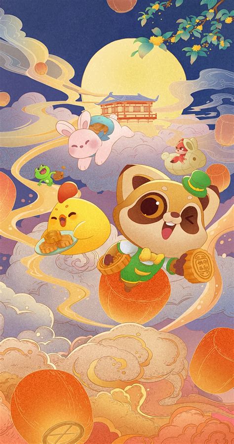 开心消消乐中秋节 竖版01 花瓣网