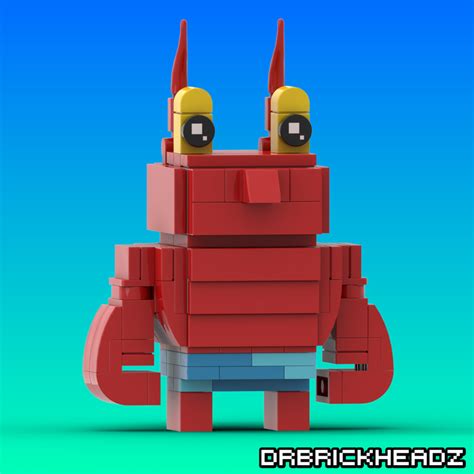 Lego Moc Larry The Lobster Spongebob Squarepants Brickheadz By