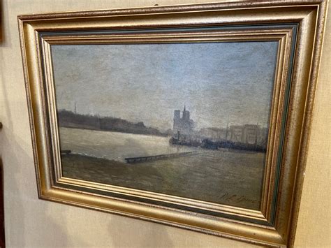 Proantic Oil On Mahogany Panel Signed Stanislas Lepine