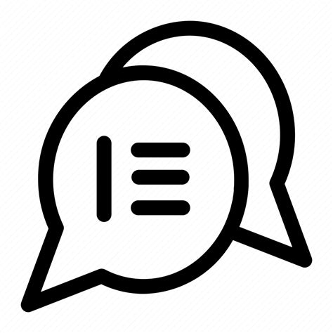 Chat Message Conversation Application User People App Icon