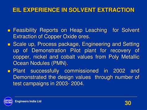 Ppt Solvent Extraction Application In Non Ferrous Metals Recovery