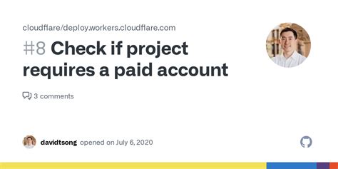 check if project requires a paid account · issue 8 · cloudflare deploy