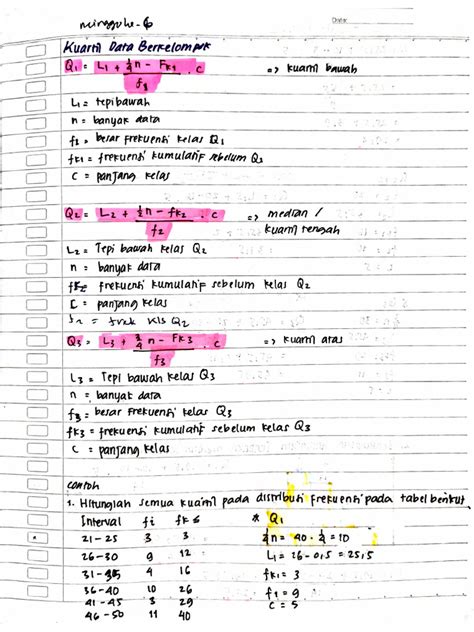 Kuartil Dan Median Data Berkelompok Pdf