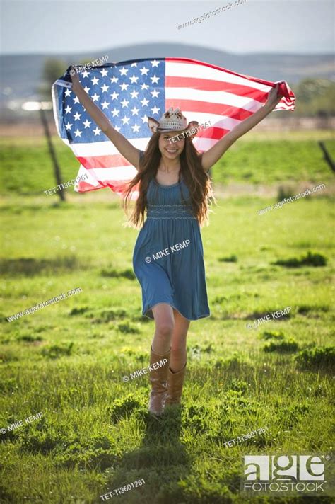 American Flag Country Girl
