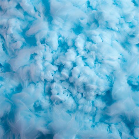 Premium Photo Blue Cotton Candy Texture Highly Detailed