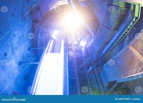 Graz Cave Tunnel Tower Elevetor Light Stock Illustration Illustration Of Pedestrian Corridor
